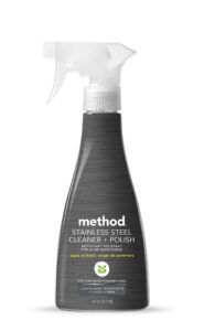 method stainless steel cleaner + polish, apple orchard, cleans fingerprints and smudges, 14 fl oz (pack of 1)