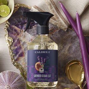 Caldrea Multi-surface CounterTop Spray Cleaner, Made With Vegetable Protein Extract, Lavendar Cedar Leaf Scent, 16 Oz