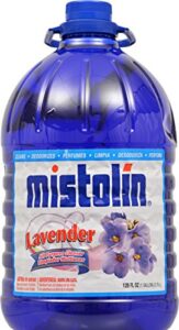 mistolin lavender, all purpose cleaner, 128 fl oz, 1 gallon, longer lasting multi purpose cleaner, best cleaner for floors, bathrooms & kitchen appliances