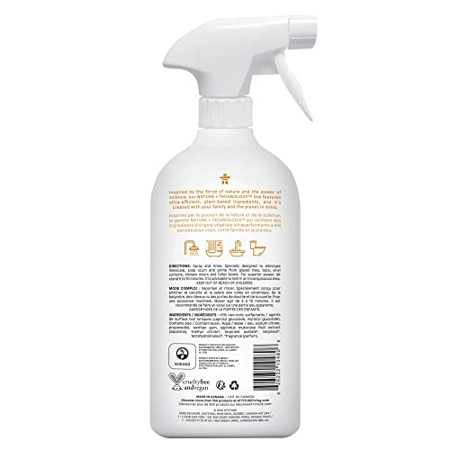 ATTITUDE Bathroom Cleaner, EWG Verified, Plant- and Mineral-Based Ingredients, Vegan and Cruelty-Free Household Products, Citrus Zest, 27.1 Fl Oz