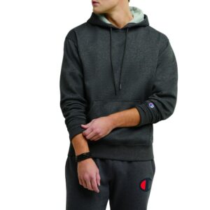 champion men's hoodie, powerblend, fleece striped sweatshirt for men (reg. or big & tall)