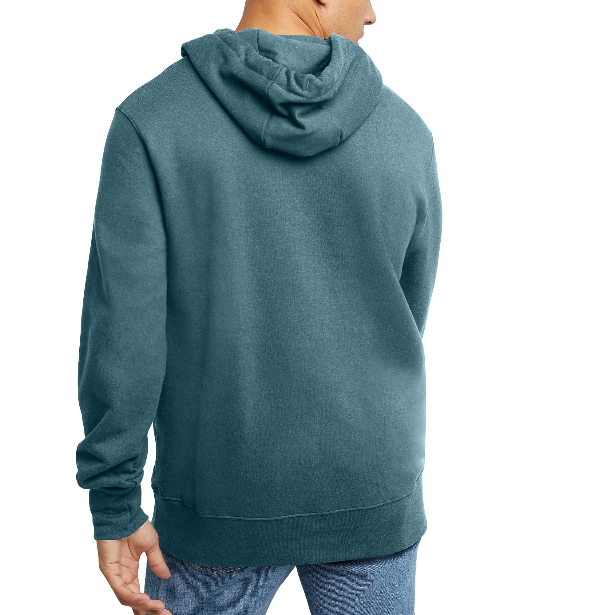 Hanes Originals Midweight Fleece Hoodie, Pullover Hooded Sweatshirt for Men, Cactus, X Large