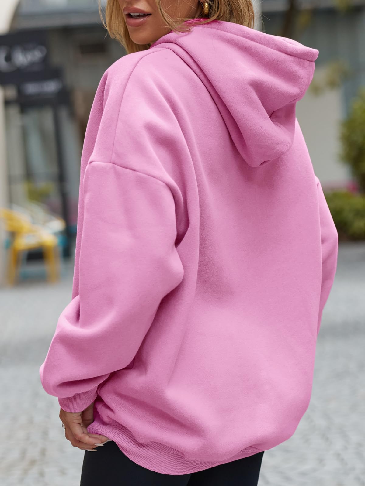 Trendy Queen Womens Hoodies Preppy Clothes Oversized Sweatshirts Teen Girls Casual Pullover Cute Fall Winter Outfits 2024 Pink