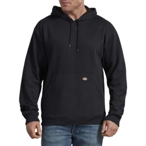 dickies men's big & tall big tall pullover fleece hoodie, black, 4x-large