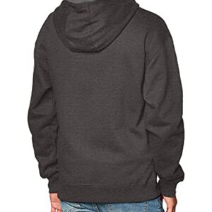 Dickies Men's Big Full Zip Fleece Hoodie, Dark Heather, X-Large Tall