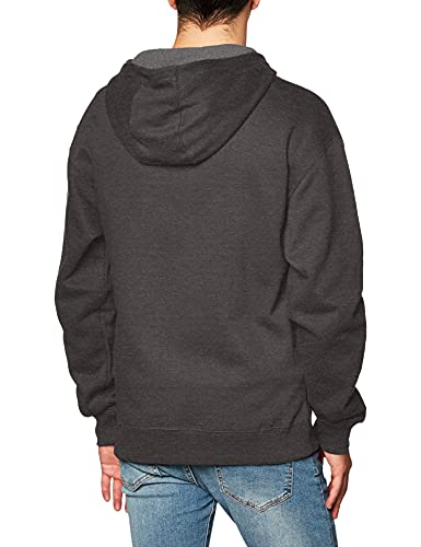 Dickies Men's Big Full Zip Fleece Hoodie, Dark Heather, X-Large Tall