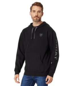 ariat male ariat logo hoodie black x-large