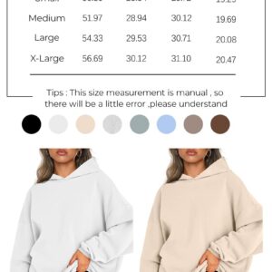 EFAN Hoodies for Women Black Oversized Sweatshirts Hooded Pullover Casual Workout Fall Fashion Outfits Winter Clothes 2024