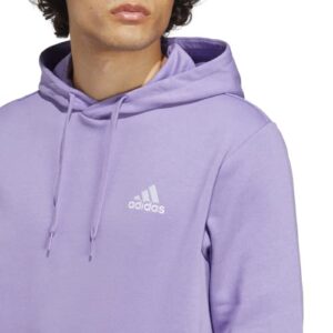 adidas Men's Essentials Fleece Hoodie, Violet Fusion, Large