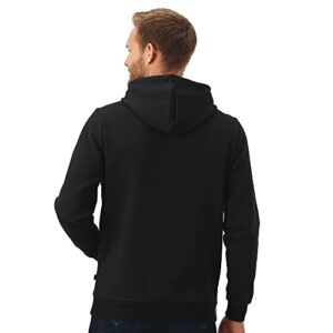 PUMA mens Essentials Big Logo Fleece Hoodie Hooded Sweatshirt, Cotton Black, XX-Large US