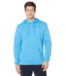 adidas originals men's adicolor essentials trefoil hoodie, pulse blue, large