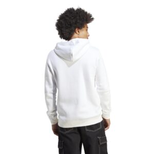 adidas Originals Men's Trefoil Essentials Hoodie, White, Medium