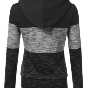 DOUBLJU Lightweight Thin Zip-Up Casual Hoodie Jackets for Womens with Plus Size