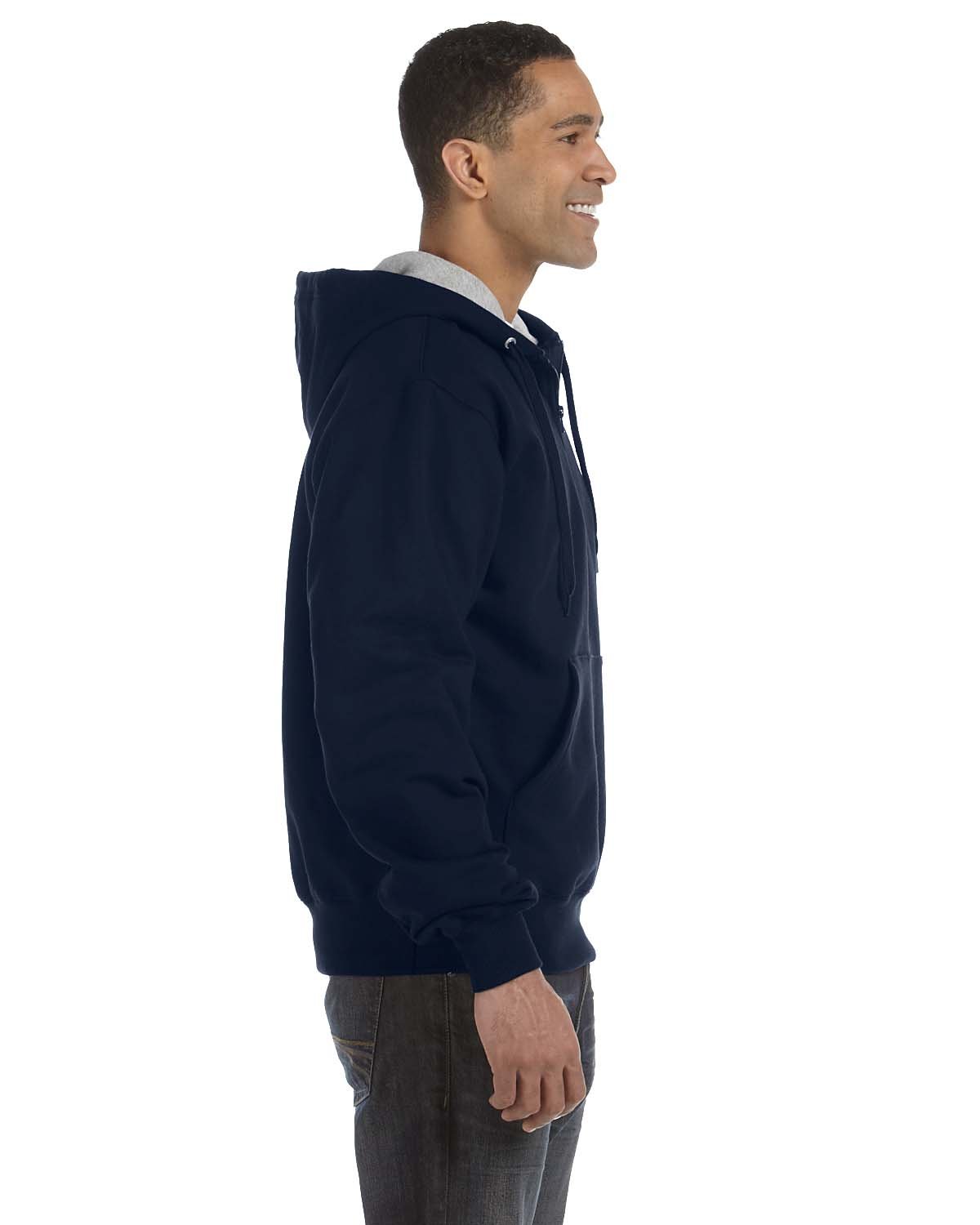 Champion Men's Front Pocket Pullover Hoodie Sweatshirt, Large, Navy