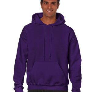 Gildan Adult Heavy Blend Hooded Sweatshirt (Purple) (X-Large)