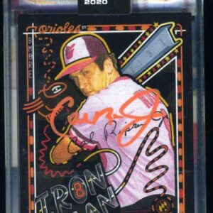 Cal Ripken Jr JSA Coa Signed 2020 Topps MMXX Project Rookie Autograph - Baseball Slabbed Autographed Cards