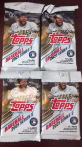 2021 topps series 2 baseball 4 sealed pack lot chase rookie cards of an amazing rookie class a 1965 redux insert card in every pack