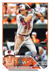 2023 topps series 1#206 gunnar henderson rookie card