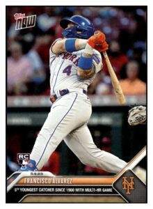 francisco alvarez rc 2023 topps now rookie #260 mets nm+-mt+ mlb baseball pr:1322