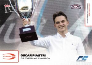 2021 f2 racing f1 topps now #89 oscar piastri rookie card - fia formula 2 champion