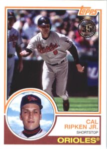 2018 topps '83 topps #83-39 cal ripken jr. baltimore orioles baseball card