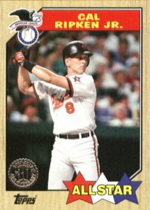 2017 topps 87 topps rookie and all-star edition #87-108 cal ripken jr. baltimore orioles baseball ca