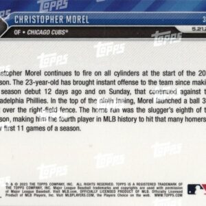 2023 Topps Now Baseball #325 Christopher Morel Rookie Card - Only 1,375 made!