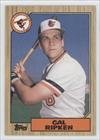 1987 topps baseball card #784 cal ripken