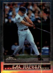 1998 topps chrome baseball card #320 cal ripken