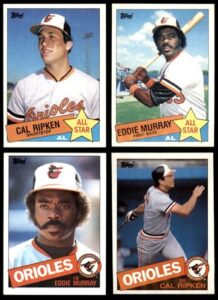 1985 topps baltimore orioles team set baltimore orioles (set) nm+ orioles