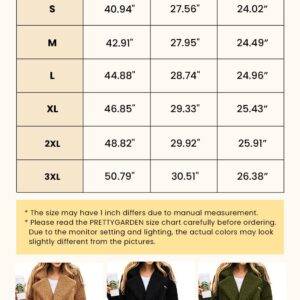 PRETTYGARDEN Women's Fashion Winter Coat Long Sleeve Lapel Button Faux Shearling Shaggy Oversized Shacket Jacket (Style Two Dark Grey,Medium)