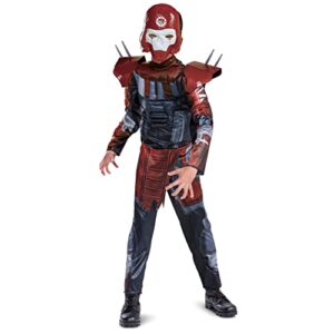 disguise revenant costume for kids, official apex legends costume outfit and headpiece, classic child size medium (7-8)