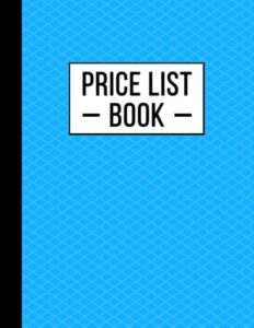 price list book: small business inventory cost and price journal