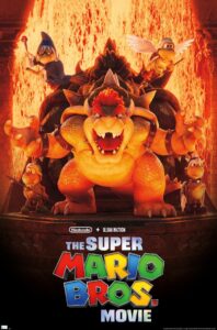 trends international the super mario bros. movie - bowser's world key art wall poster