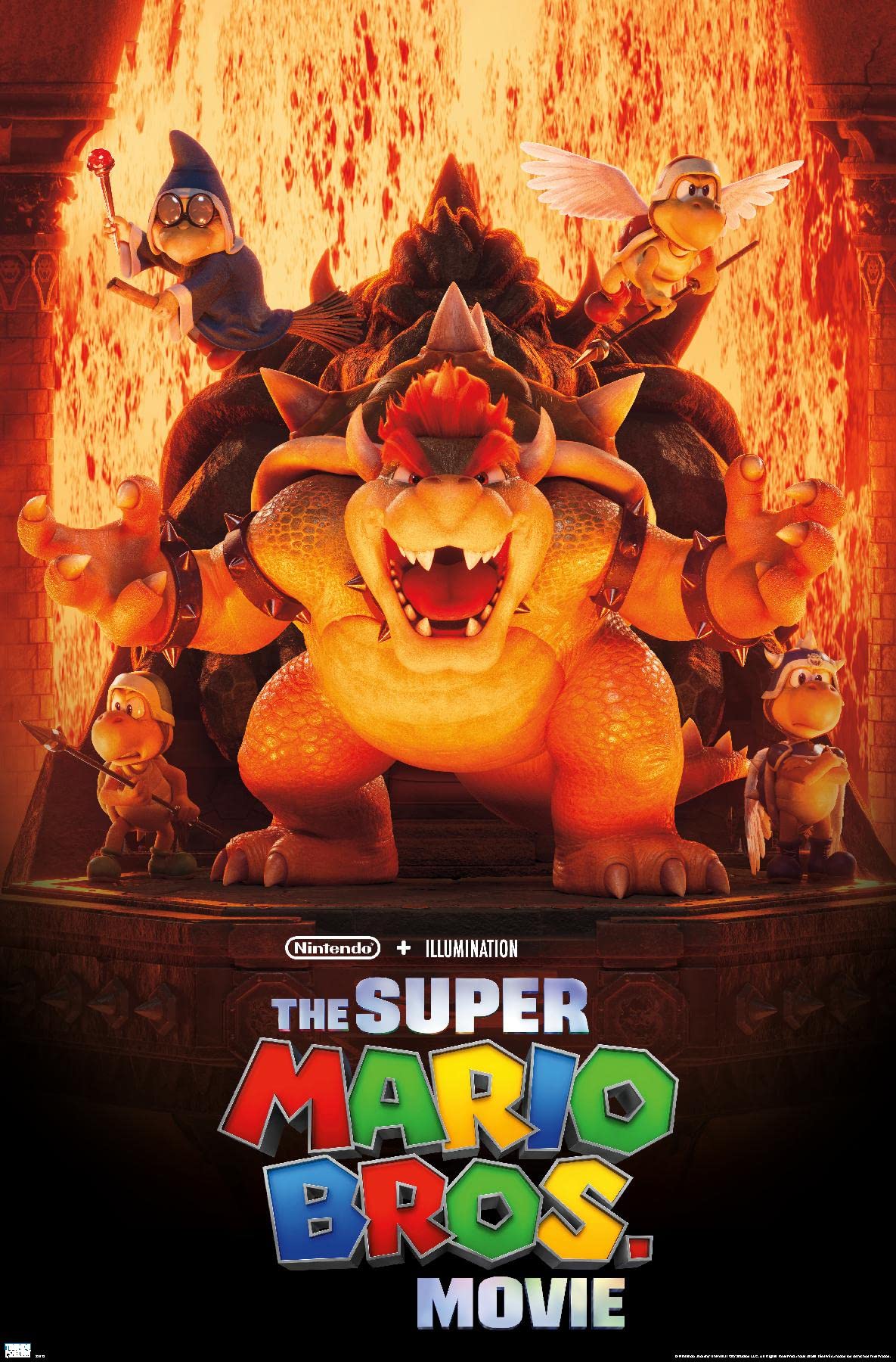 Trends International The Super Mario Bros. Movie - Bowser's World Key Art Wall Poster