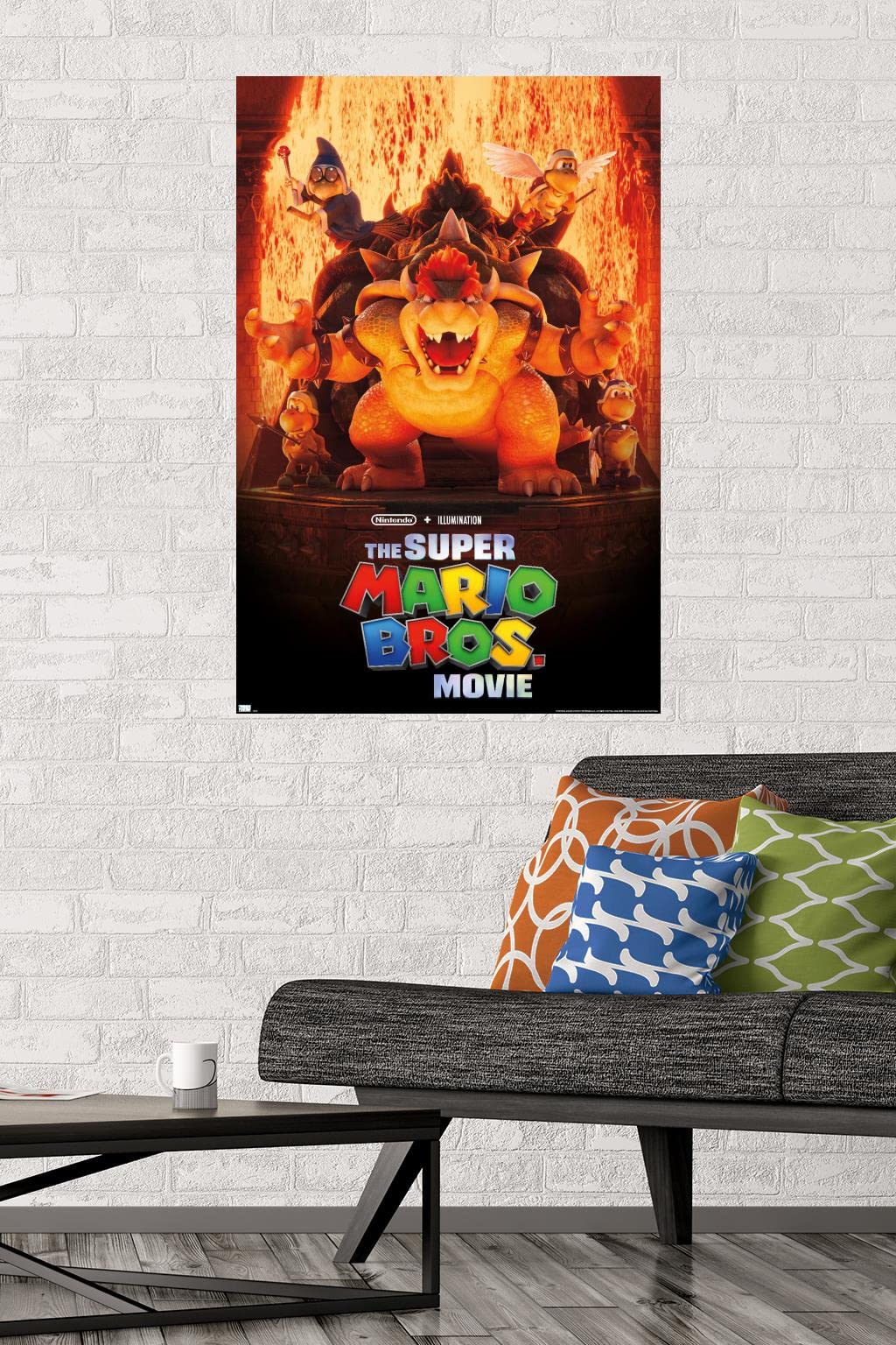 Trends International The Super Mario Bros. Movie - Bowser's World Key Art Wall Poster