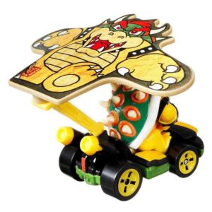 Hot Wheels 1:64 Mario Kart - Bowser in Standard Kart with Bowser Kite Die Cast