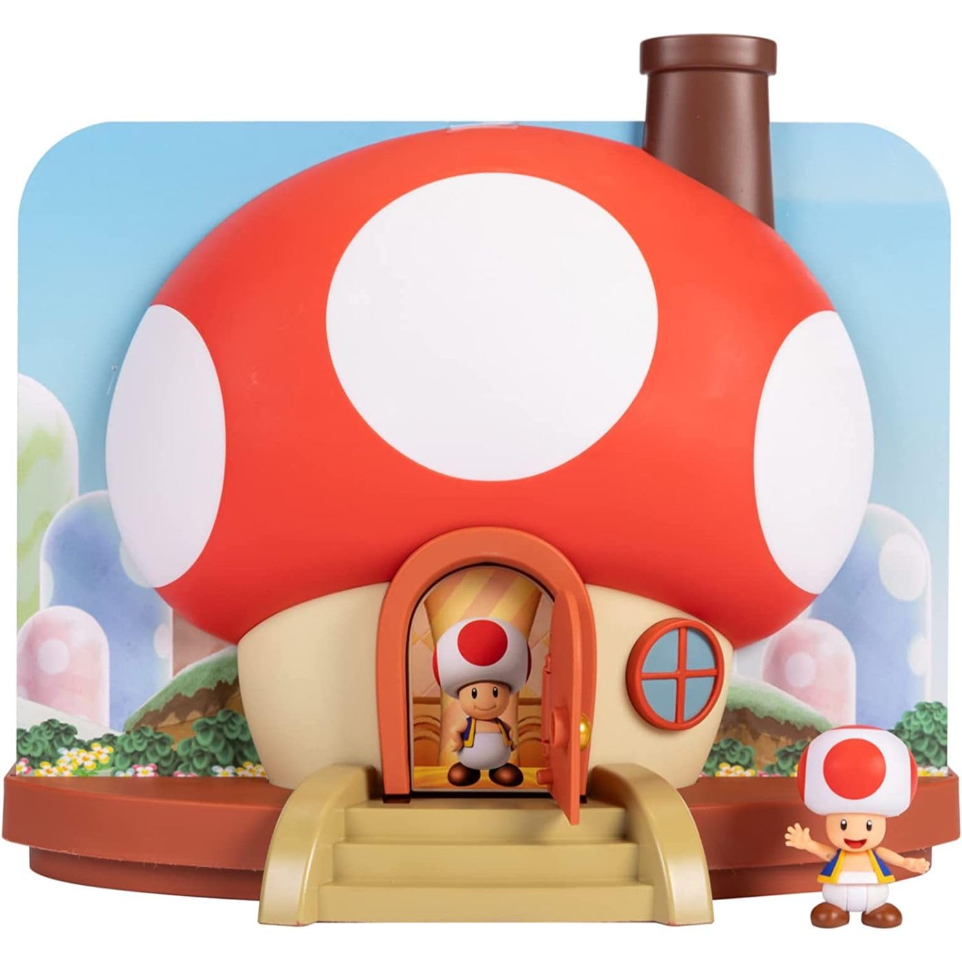 Super Mario Action Figures 2.5" Deluxe Toad Playset