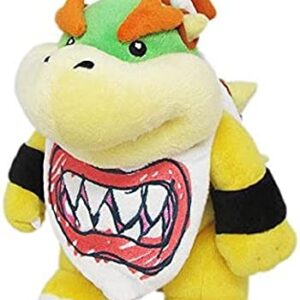 Little Buddy Super Mario All Star Collection 1424 Bowser Jr. Stuffed Plush, 8", 156 months to 180 months