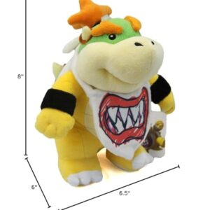 Little Buddy Super Mario All Star Collection 1424 Bowser Jr. Stuffed Plush, 8", 156 months to 180 months