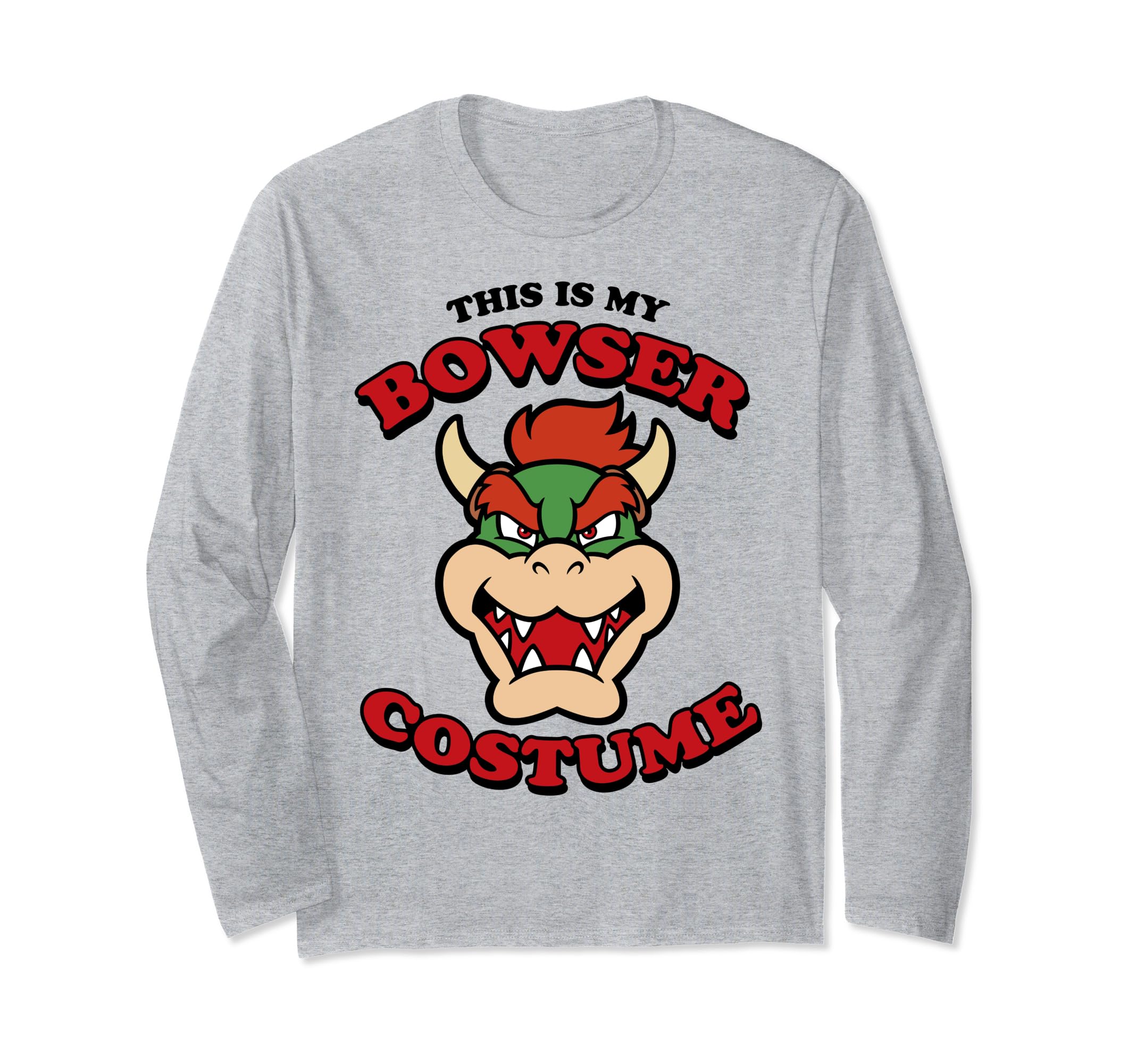 Nintendo Super Mario Bowser Costume Graphic Long Sleeve T-Shirt