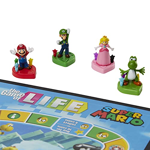 Hasbro Gaming The Game of Life: Super Mario Edition Board Game for Kids Ages 8 and Up, Play Minigames, Collect Stars, Battle Bowser