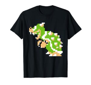 nintendo super mario bowser 8-bit retro graphic t-shirt t-shirt