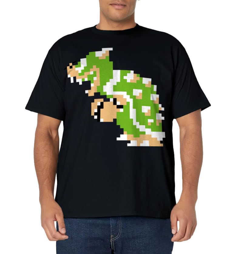 Nintendo Super Mario Bowser 8-Bit Retro Graphic T-Shirt T-Shirt