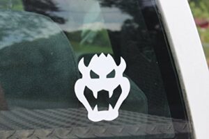 cci creative concept ideas bowser mario brothers character decal vinyl sticker|cars trucks vans walls laptop| white |5.5 x 4.5 in|cci961