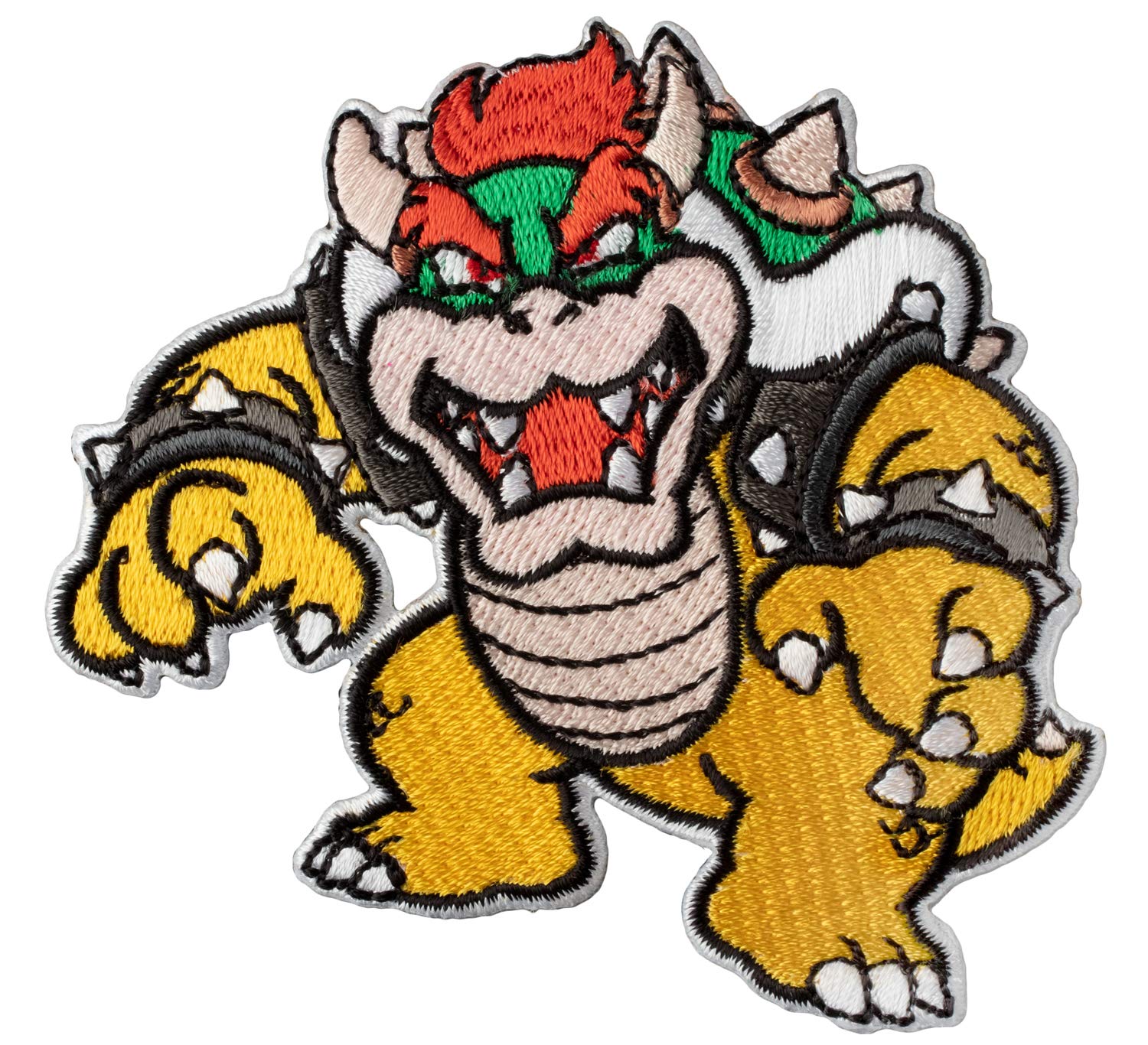 Simplicity Nintendo Super Mario Brothers Bowser Applique Clothing Iron On Patch, 3.5'' x 3.2