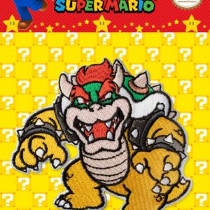 Simplicity Nintendo Super Mario Brothers Bowser Applique Clothing Iron On Patch, 3.5'' x 3.2