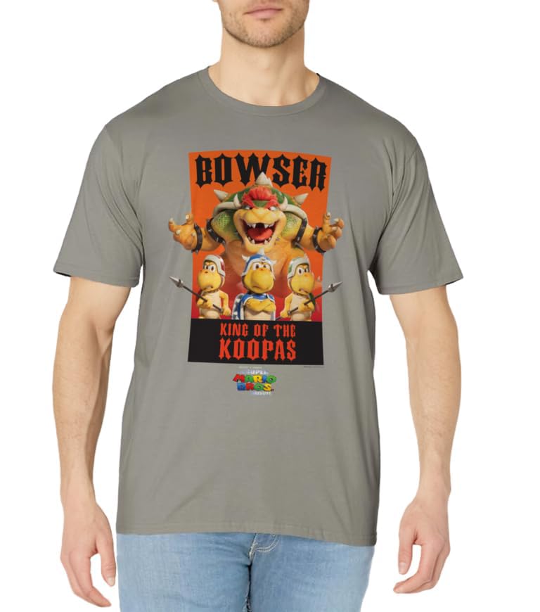 The Super Mario Bros. Movie Bowser King Of The Koopas Poster T-Shirt