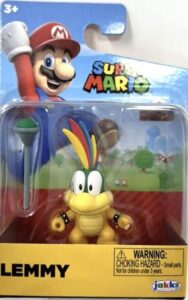 super mario lemmy koopa 2.5 inch mini figure with wand action bowser kids