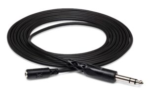 hosa mhe-325 3.5 mm trs to 1/4" trs headphone adaptor cable, 25 feet